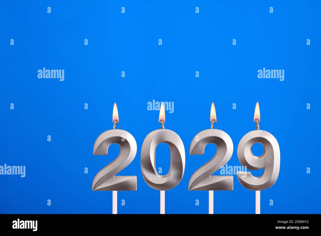 Candle number 2029 for happy new year - New years eve celebration on ...