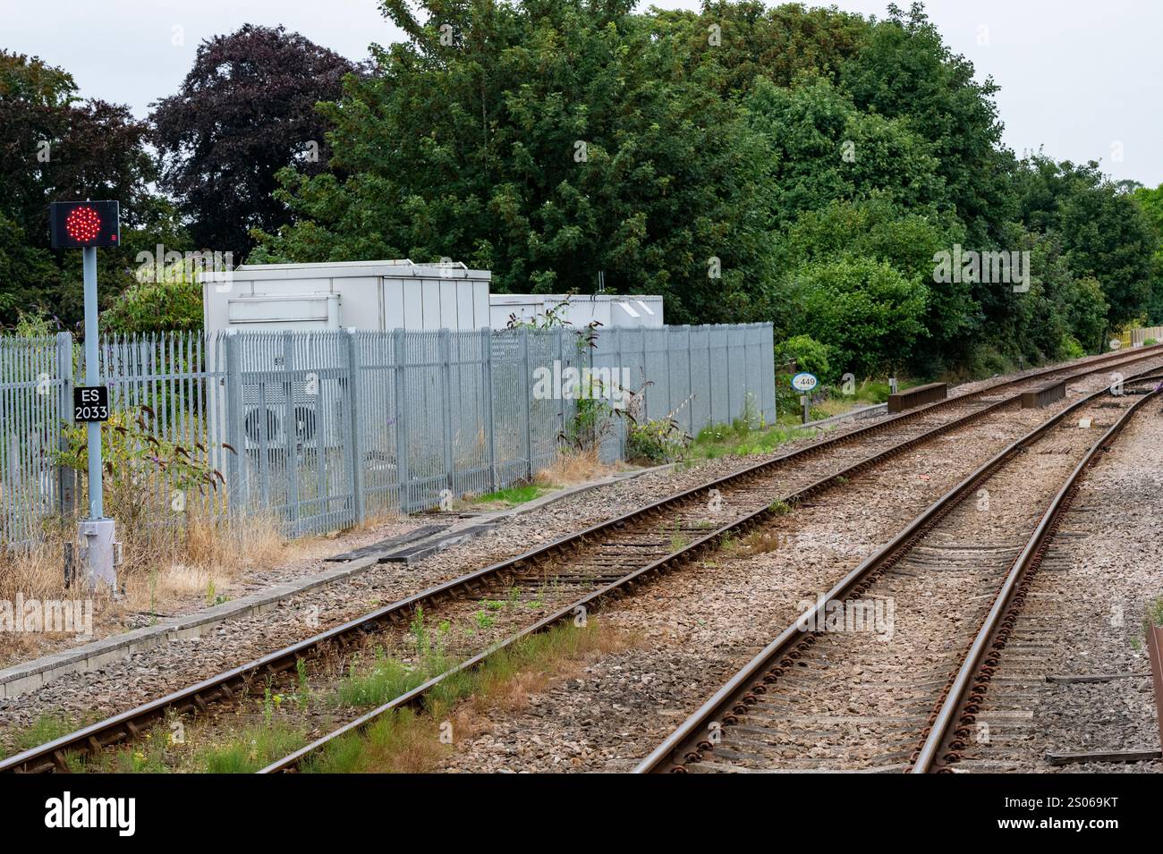 East Suffolk branch line Saxmundham Suffolk Stock Photo - Alamy