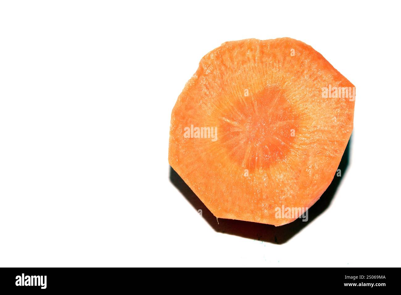 Close Up of Carrot Ends and Scrap Top on a white background Stock Photo ...