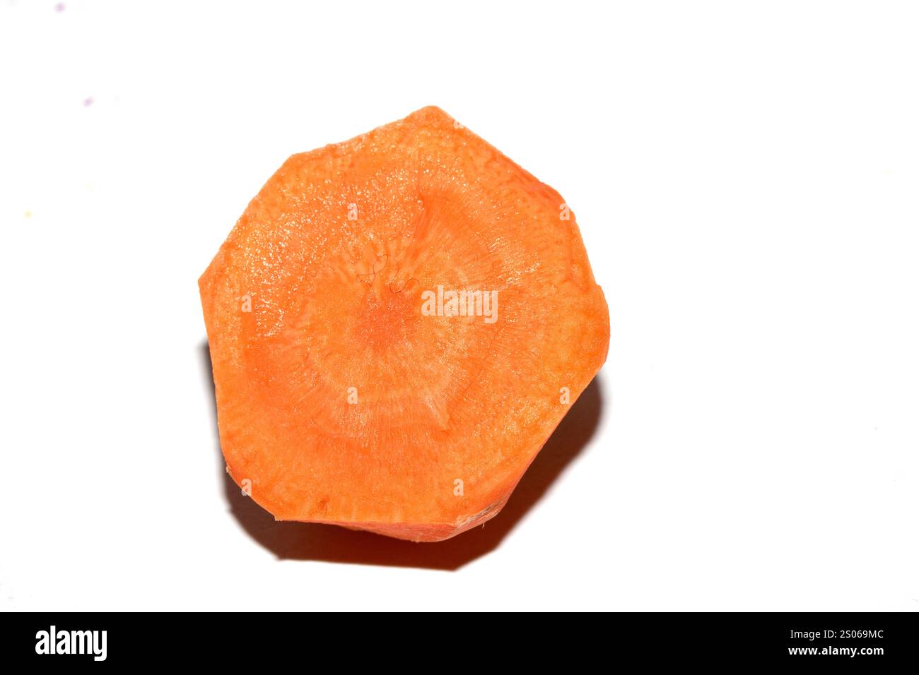 Close Up of Carrot Ends and Scrap Top on a white background Stock Photo ...