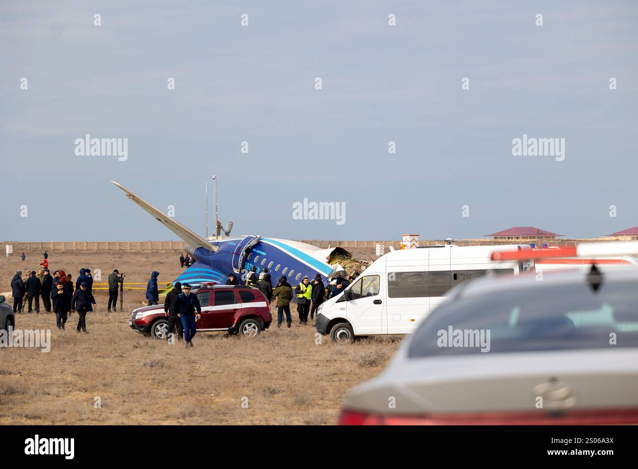 Aktau, Kazakhstan. 25th Dec 2024. This photo taken on Dec. 25, 2024 ...