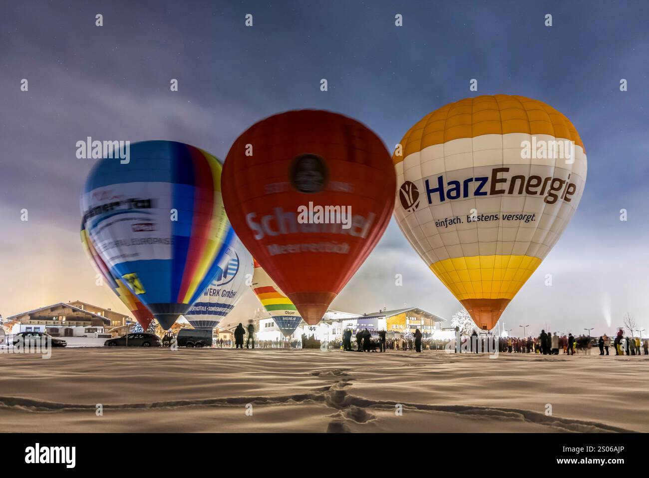 Ballonglühen in Grän - Tirol, Tannheimertal 20240109tr173 aussicht ...