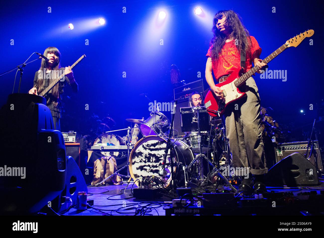 Japanese rock band Bo Ningen in concert at The Ritz, Manchester, UK ...