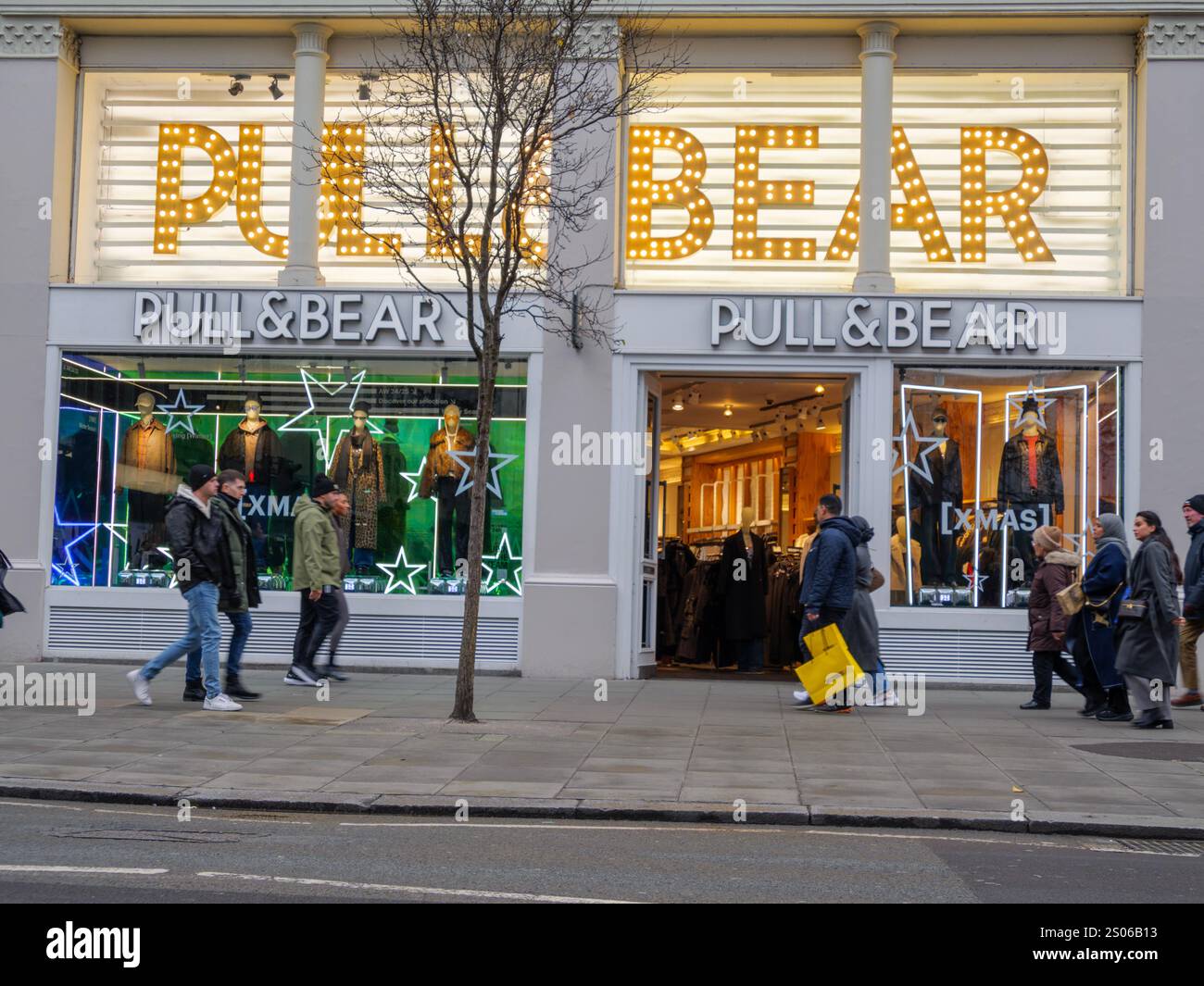 Pull and Bear part of the Inditex group, clothing store shop, Oxford ...