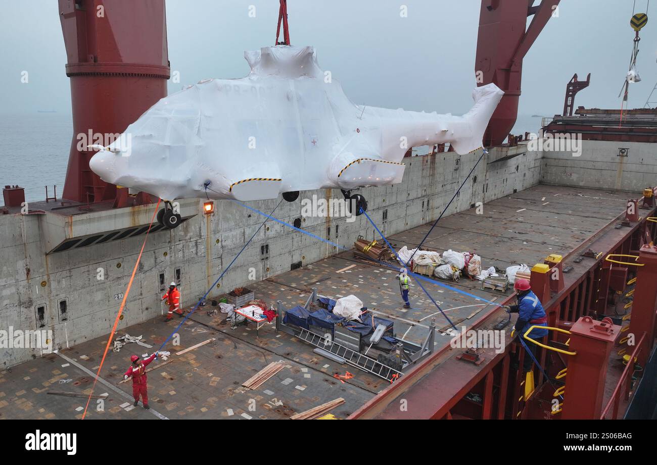 SUZHOU, CHINA - DECEMBER 25, 2024 - Two new generation large twin ...