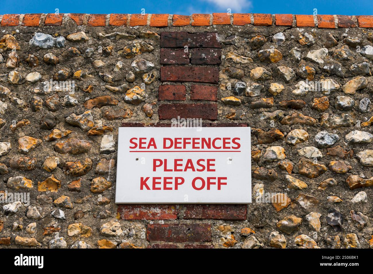 Danger erosion warning sign hi-res stock photography and images - Alamy