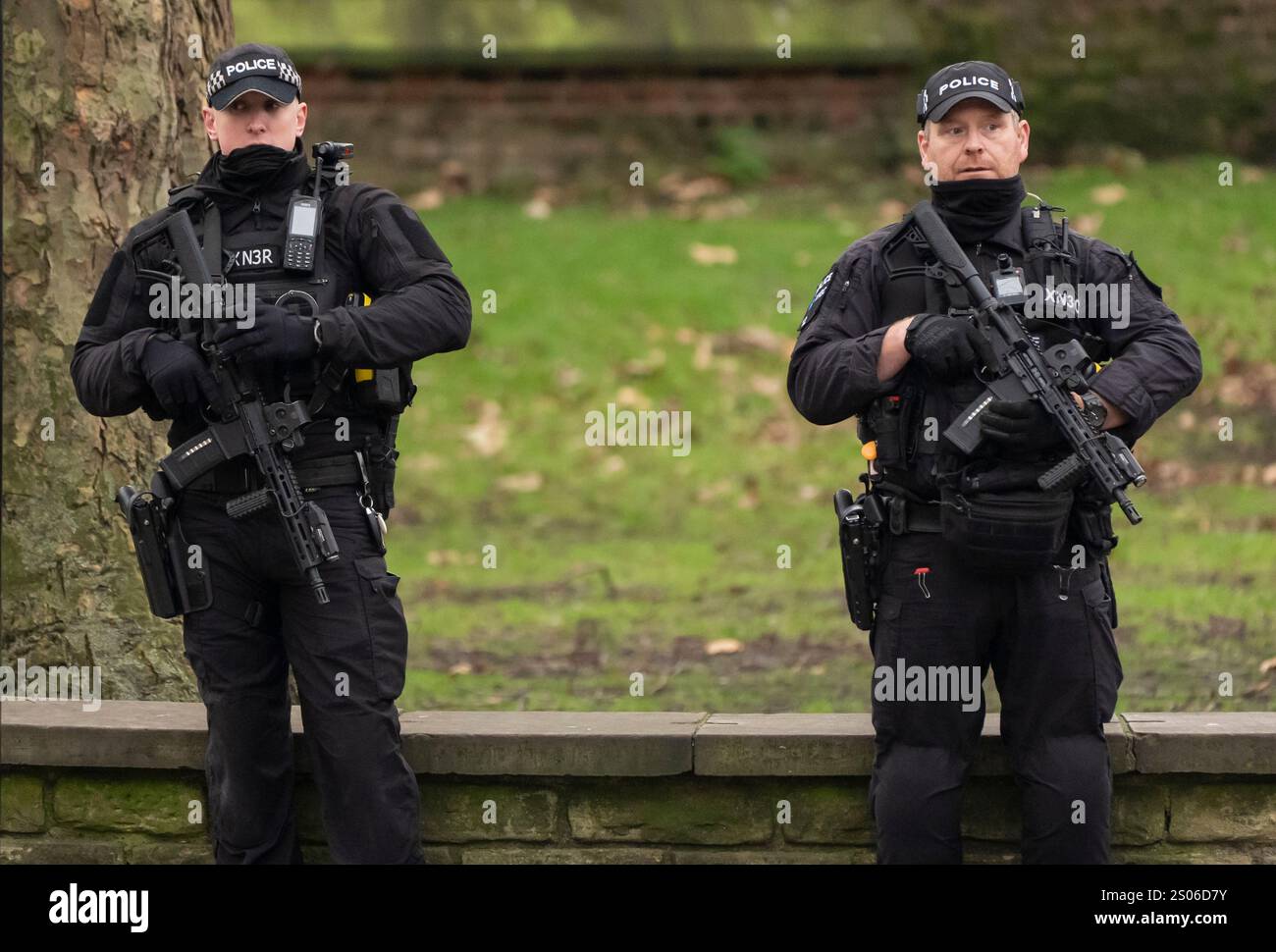 Police activity near York Minster while the Christmas Day Festal ...