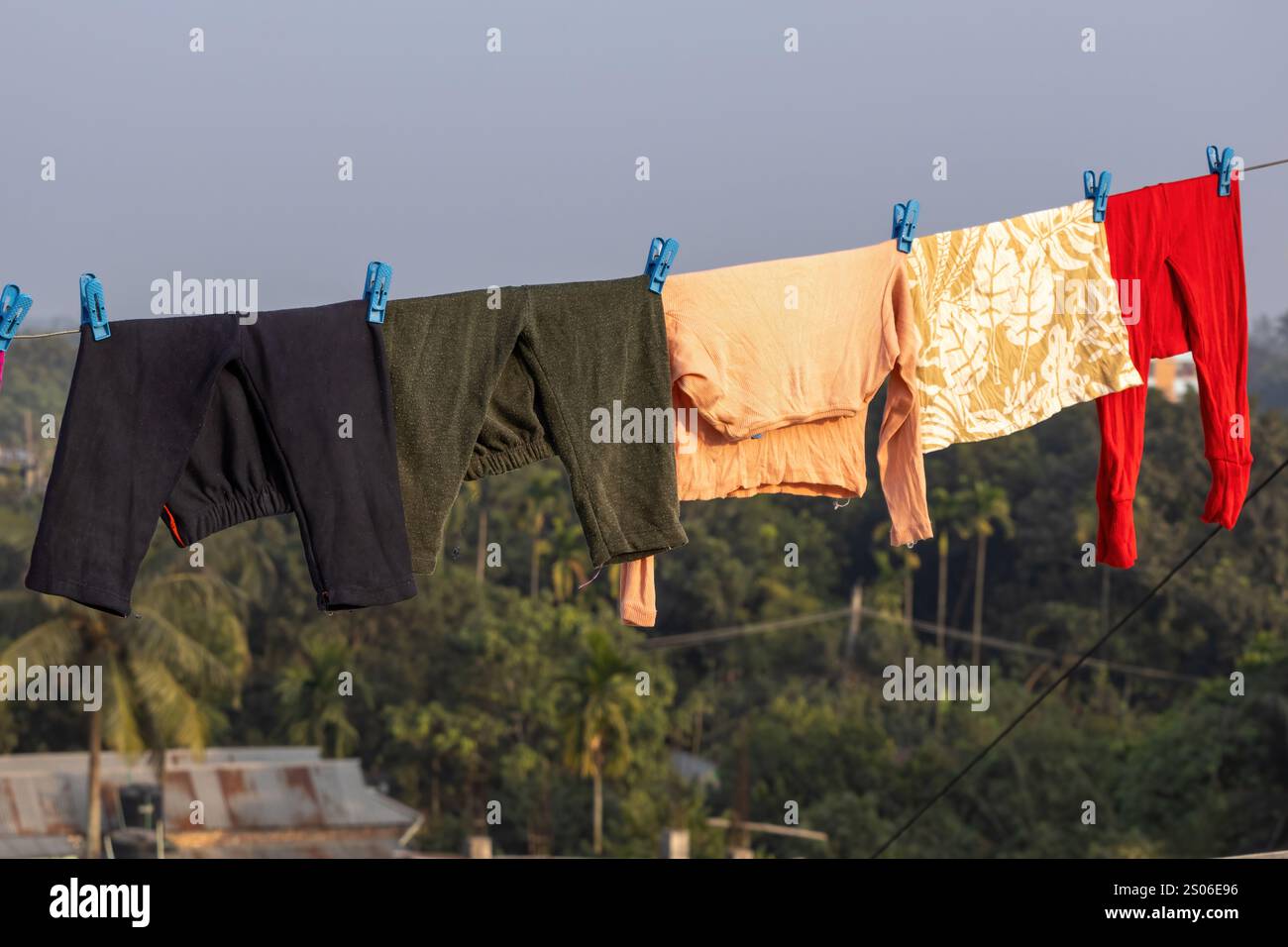 Laundry blowing in wind on hi-res stock photography and images - Alamy