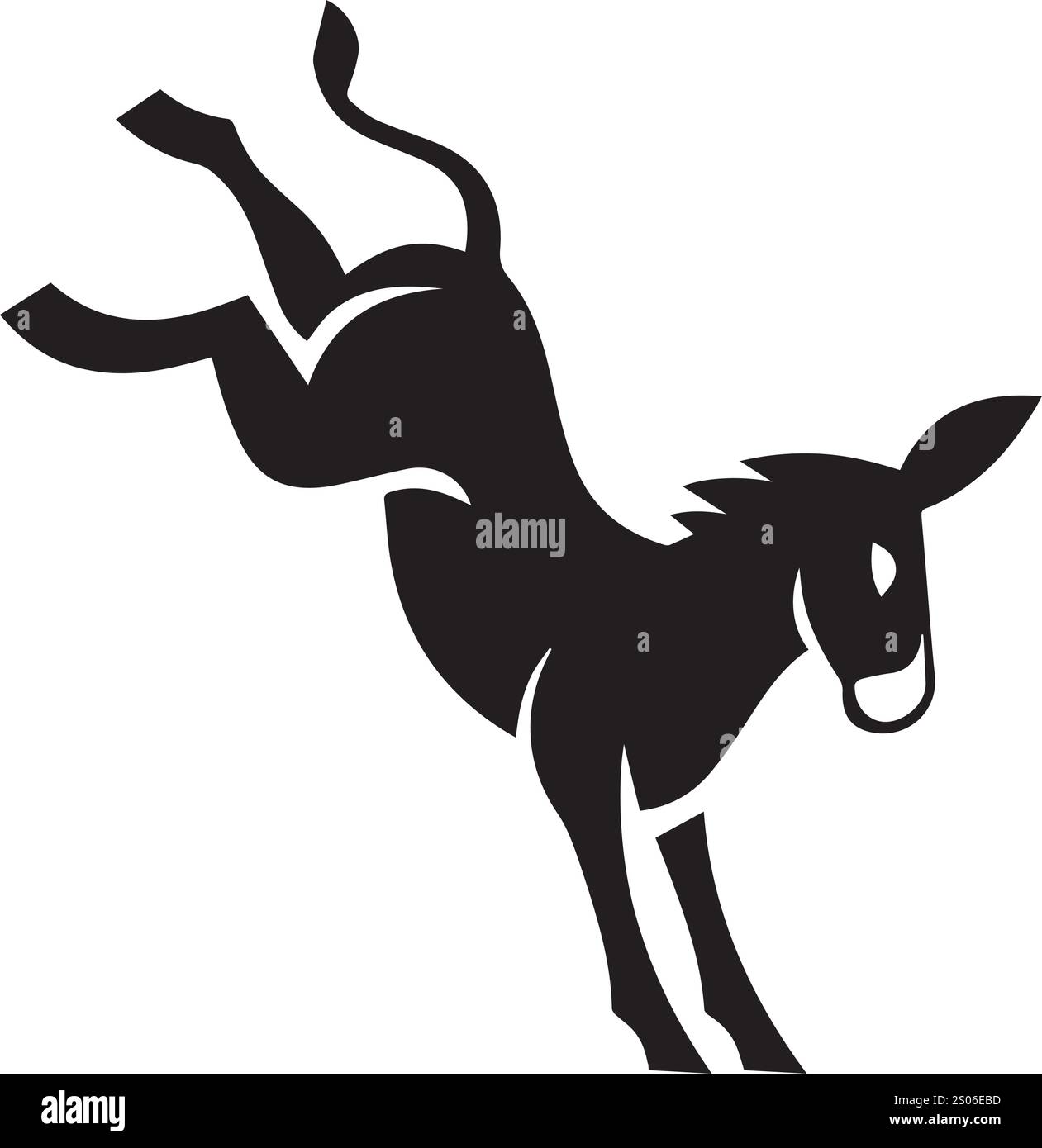 vector colorful donkey silhouette drawings Stock Vector Image & Art - Alamy