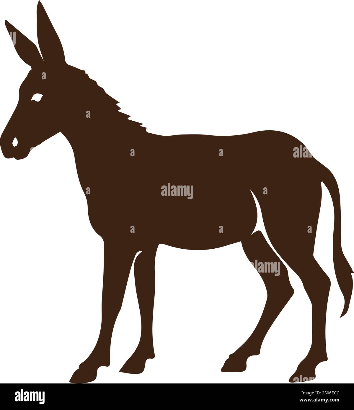 vector colorful donkey silhouette drawings Stock Vector Image & Art - Alamy
