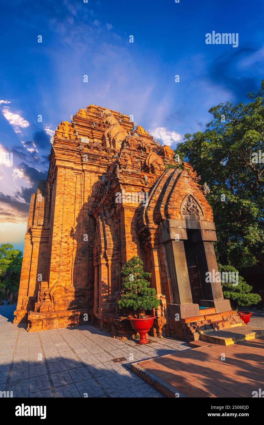 Po Nagar Cham Towers in Nha Trang in Vietnam. Ancient ruins of a Hindu ...
