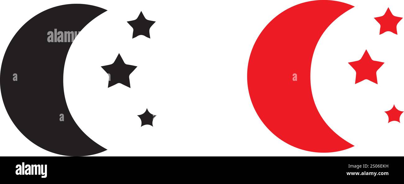 Moon phases cartoon illustration hi-res stock photography and images ...