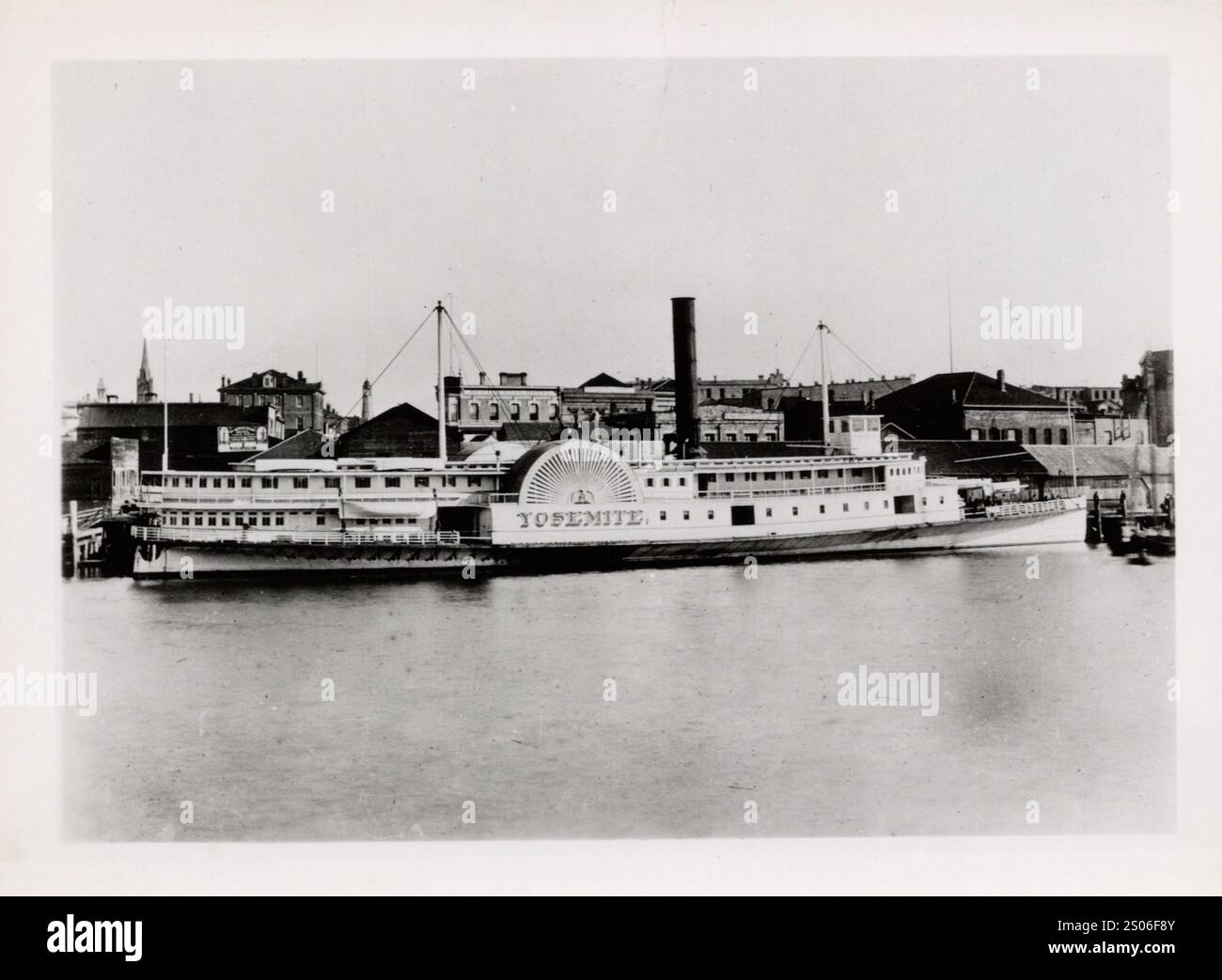 The Yosemite steamship, docked somewhere in the Pacific Northwest ...