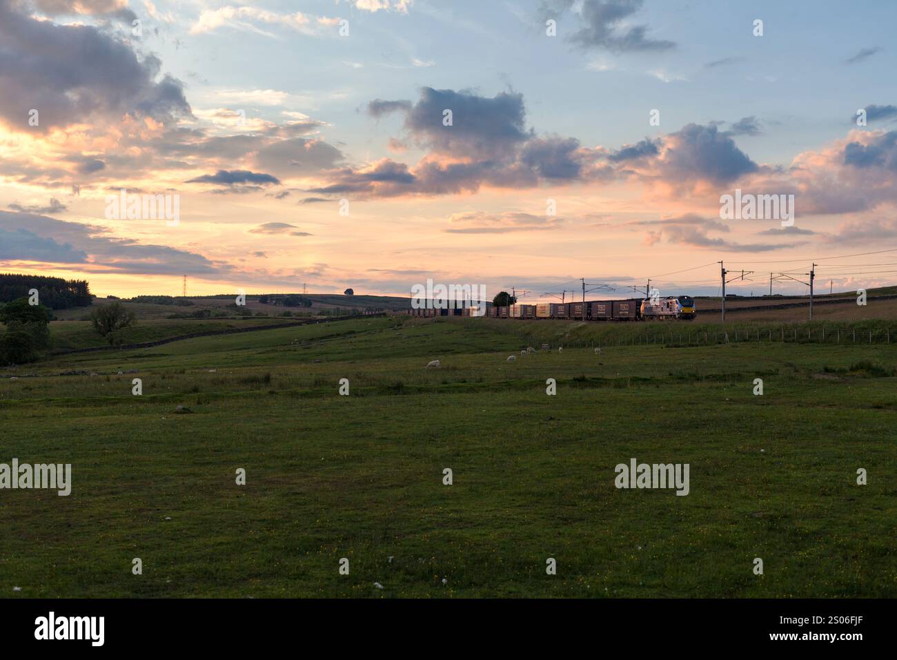 Direct Rail Services class 88 electric locomotive descending Shap bank ...