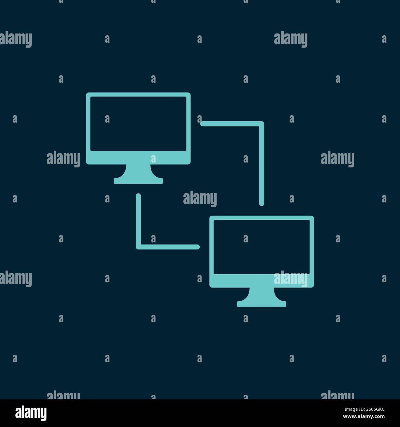 Exchange data icon. Synchronization concept. System of copy and transfer files. Connection ...