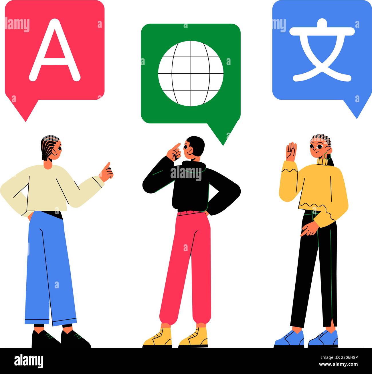 Diverse learning environment Stock Vector Images - Alamy