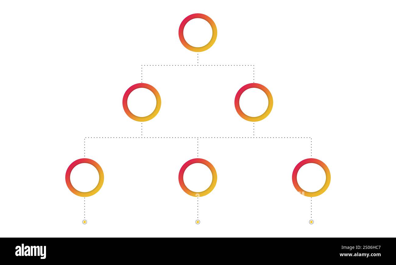 Multi-level marketing business template. Blank mlm structure on white ...