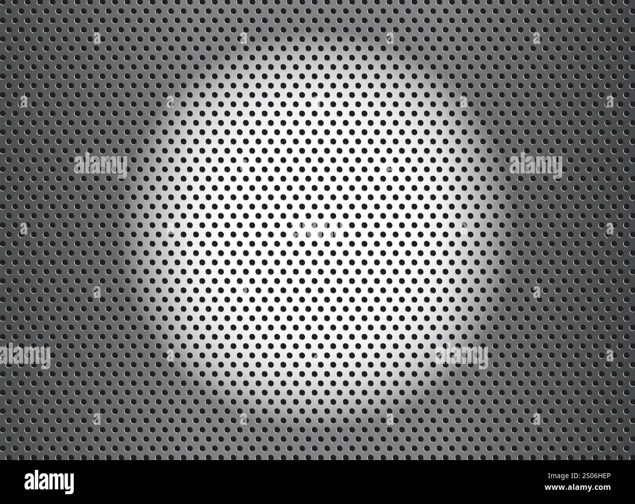 Silver metal background with dots pattern. Light silver metal ...