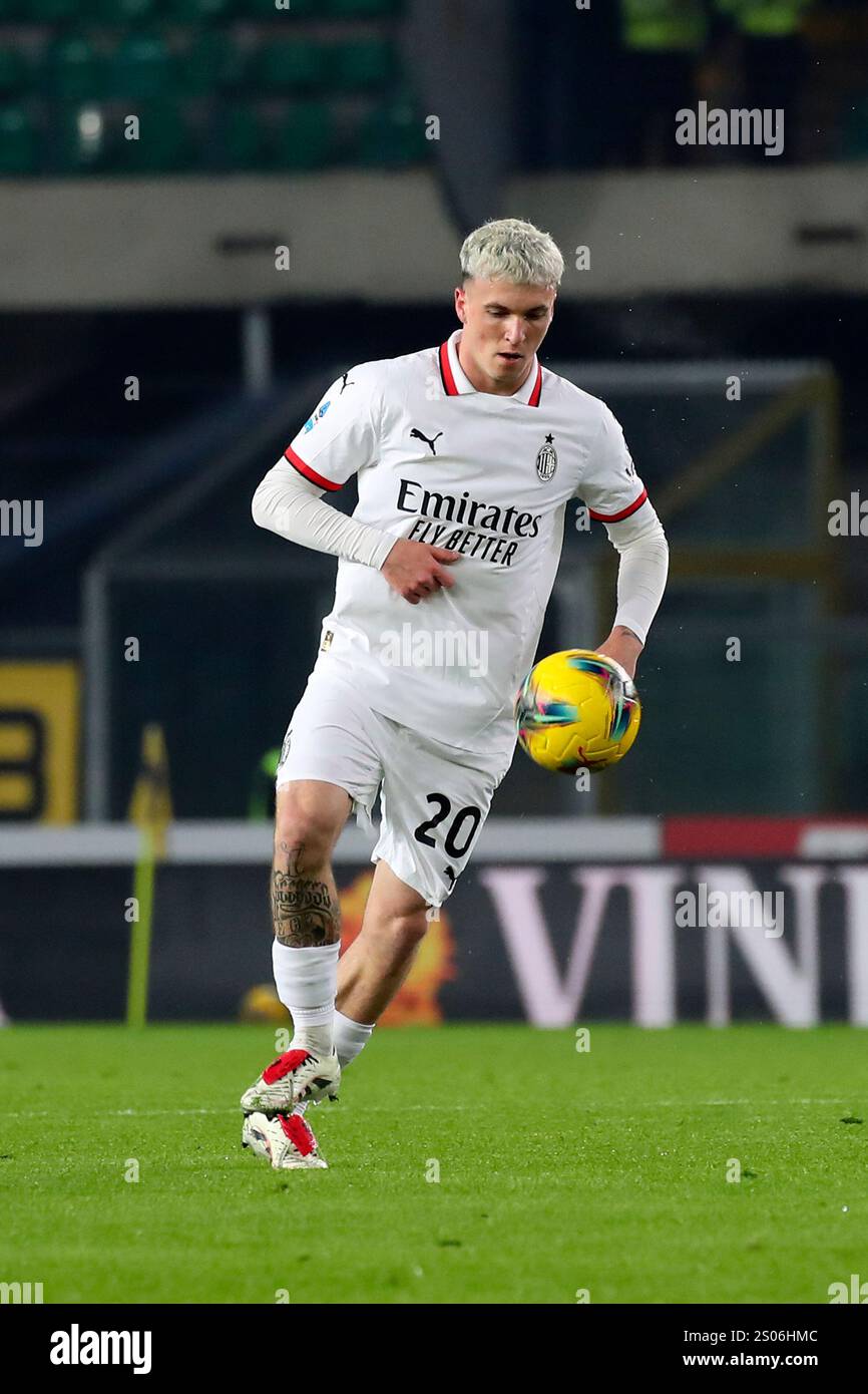 Verona, Italia. 20th Dec, 2024. AC Milan's Alex Jimenez In action ...