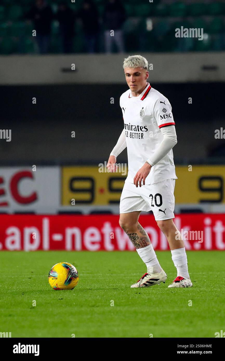 Verona, Italia. 20th Dec, 2024. AC Milan's Alex Jimenez In action ...