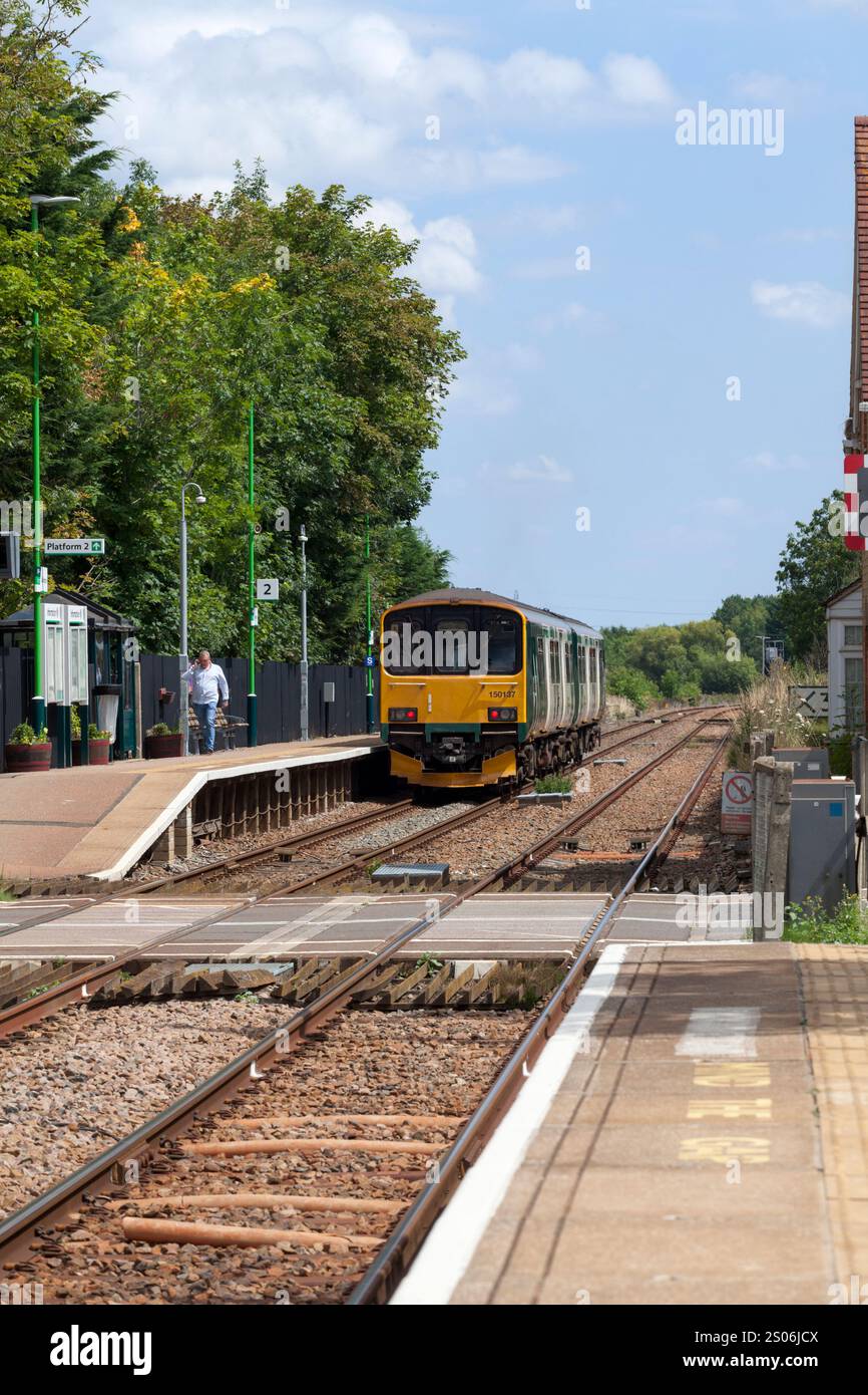 West Midlands Railway class 150 sprinter train 150137 at Lidlington ...