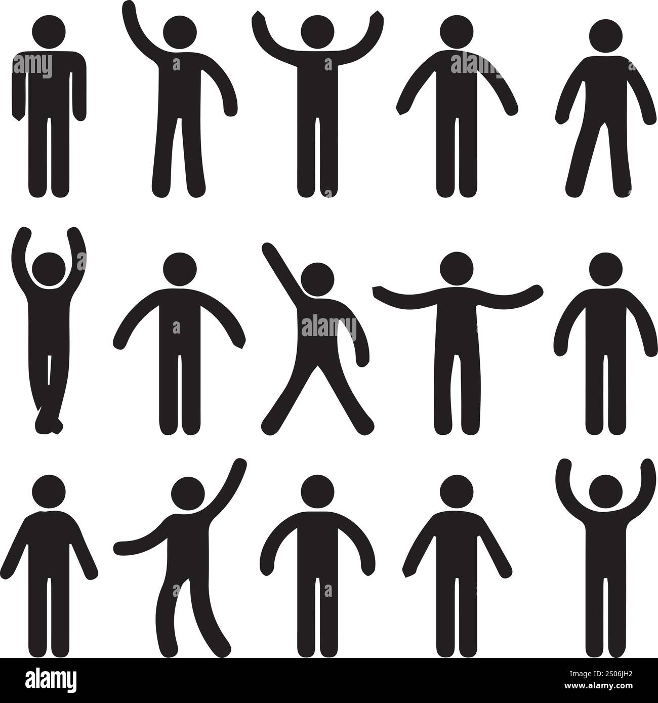 colorful vector illustrations of human silhouette Stock Vector Image ...