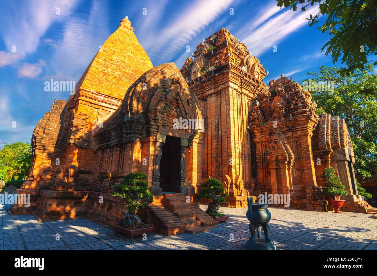 Po Nagar Cham Towers in Nha Trang in Vietnam. Famous tourist landmark ...