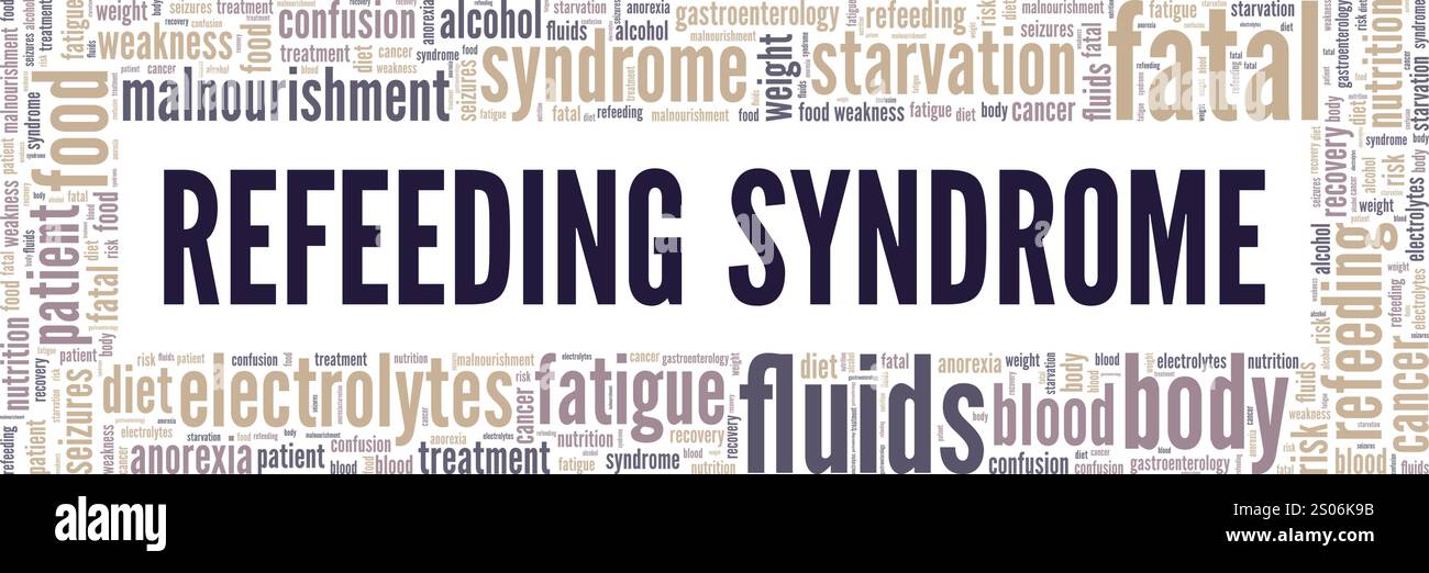 Refeeding Syndrome word cloud conceptual design isolated on white ...
