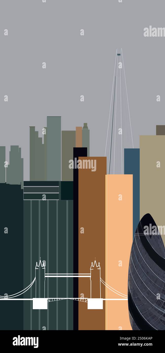 See you in the city. London. Skyline. Daily abstract. Art. Digital art ...