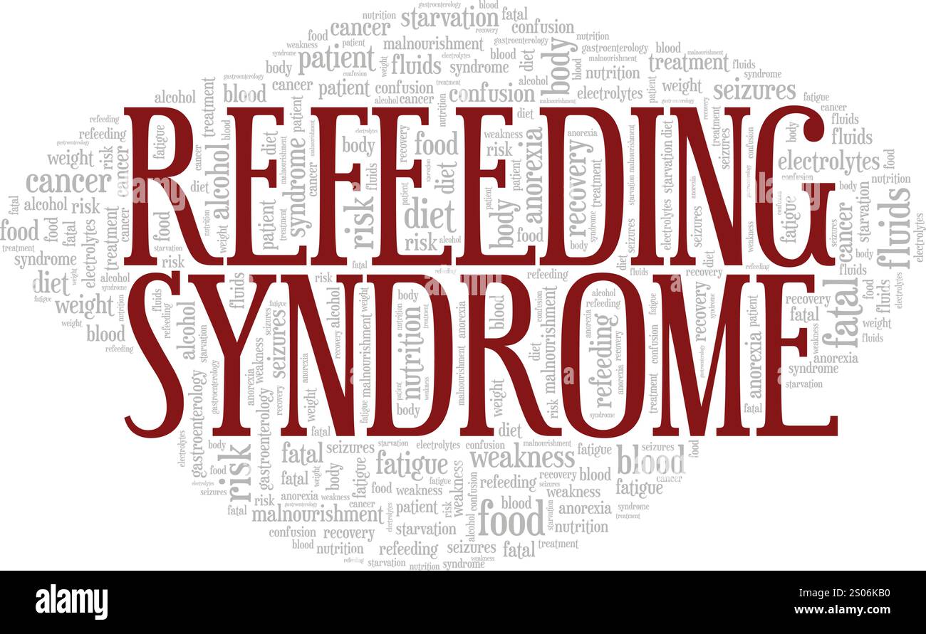 Refeeding Syndrome word cloud conceptual design isolated on white ...