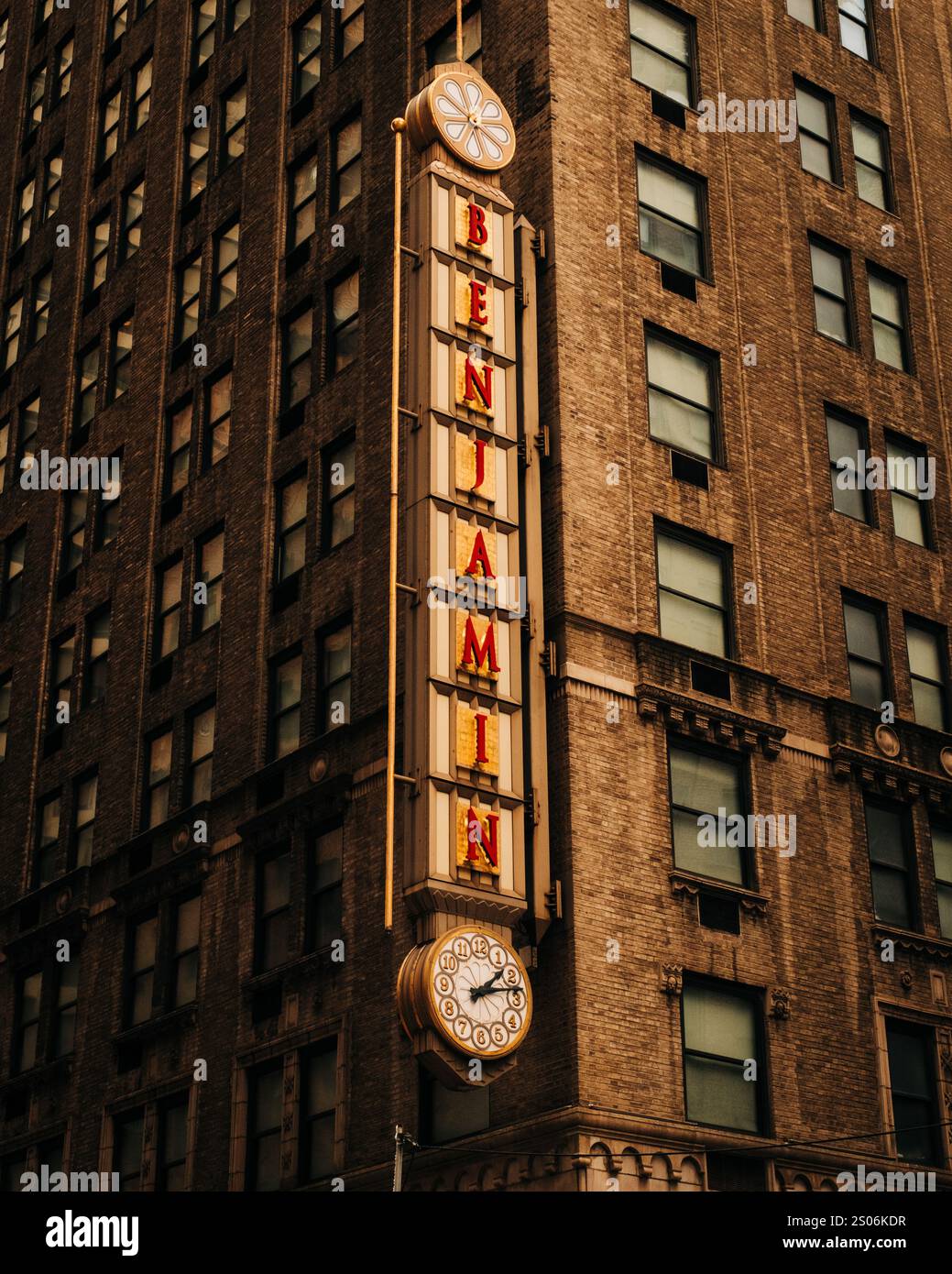 The Benjamin Hotel vintage sign in Midtown Manhattan, New York City ...