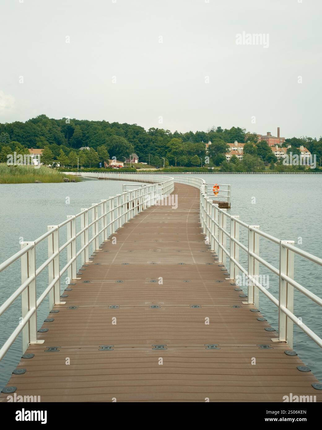 Williams Lake Boardwalk in Marlborough, Massachusetts Stock Photo - Alamy