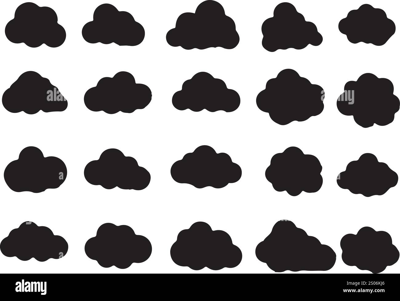 vector cloud set illustration designs Stock Vector Image & Art - Alamy