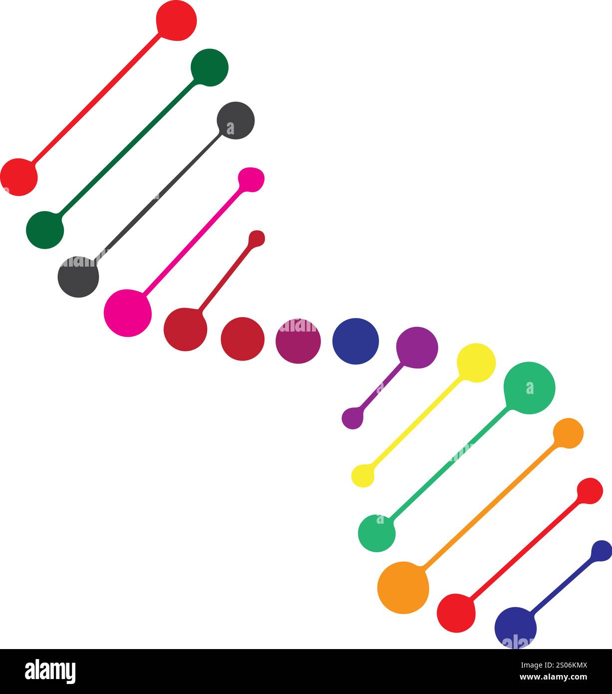 vector colorful set dna drawings Stock Vector Image & Art - Alamy