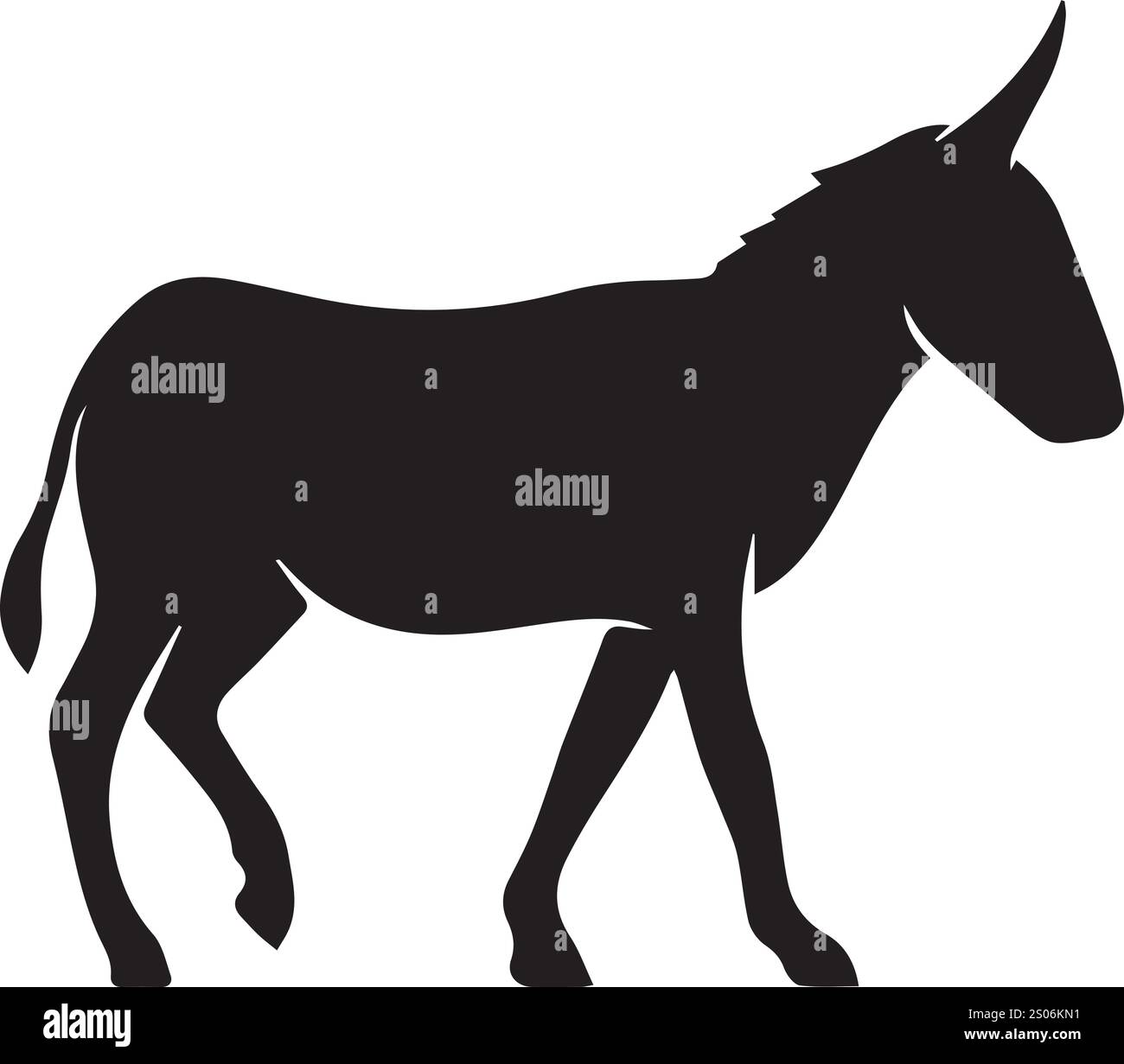 vector colorful donkey silhouette drawings Stock Vector Image & Art - Alamy