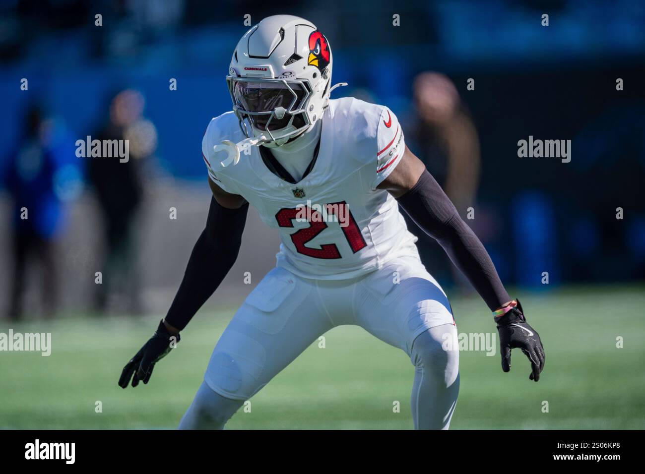Arizona Cardinals cornerback Garrett Williams (21) plays during an NFL ...