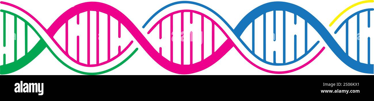 vector colorful set dna drawings Stock Vector Image & Art - Alamy