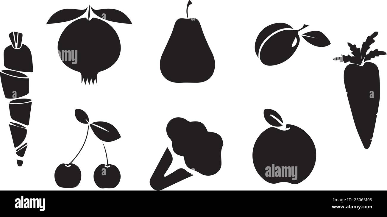 set designs of vector fruits Stock Vector Image & Art - Alamy