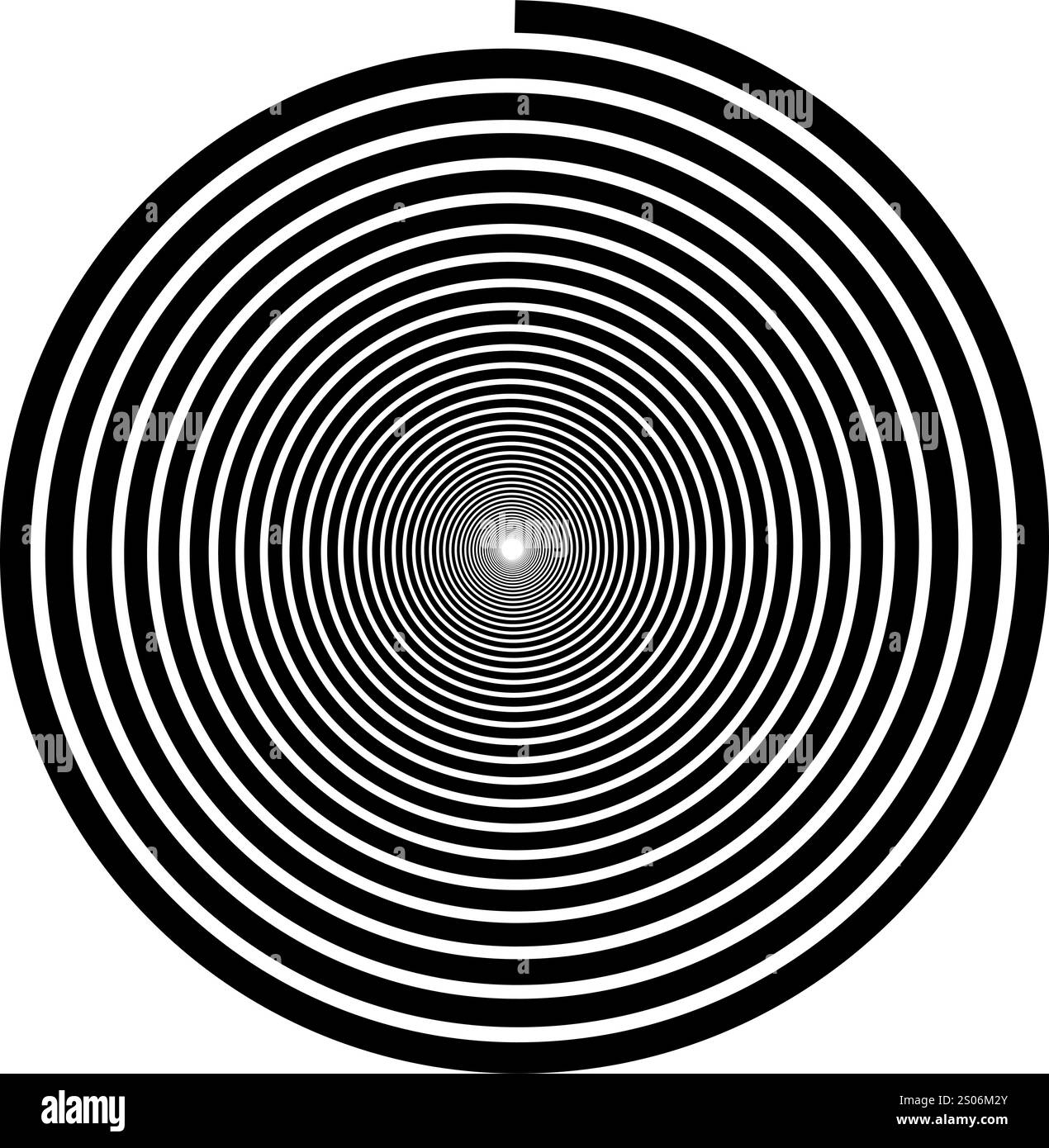 Hypnotic spiral with deep vanishing point inducing dizziness Stock ...