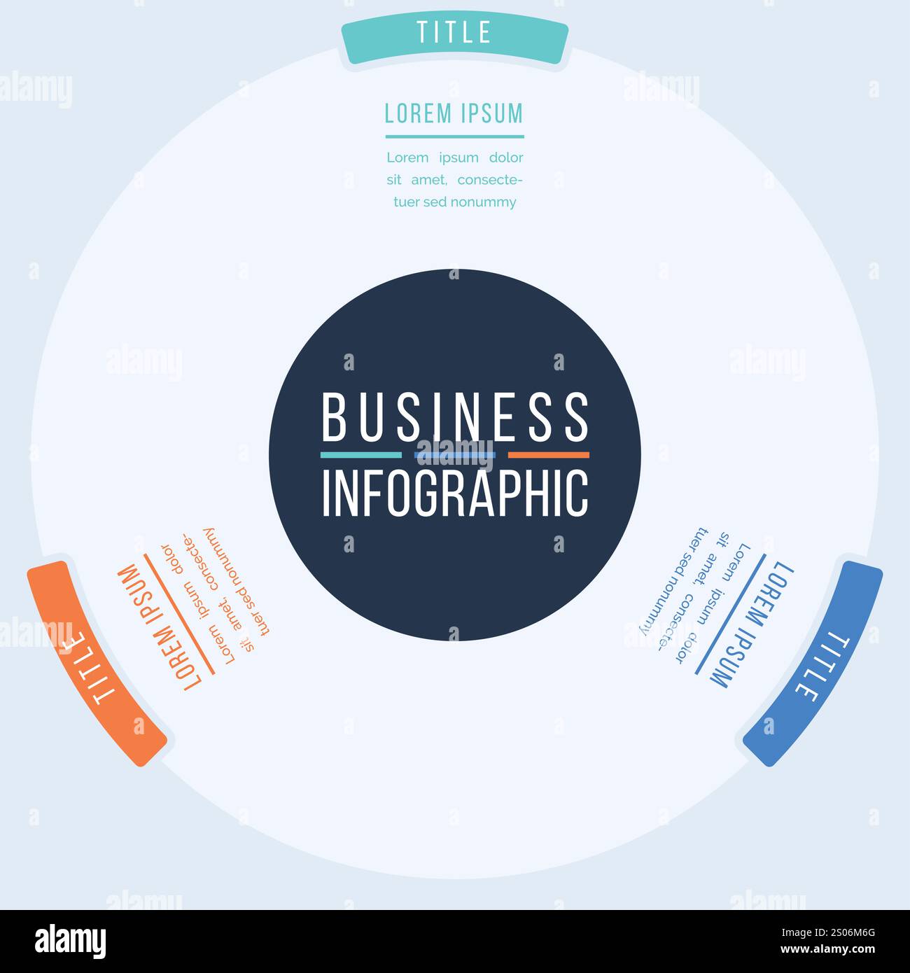 Business Infographic design 3 Steps, objects, elements or options ...