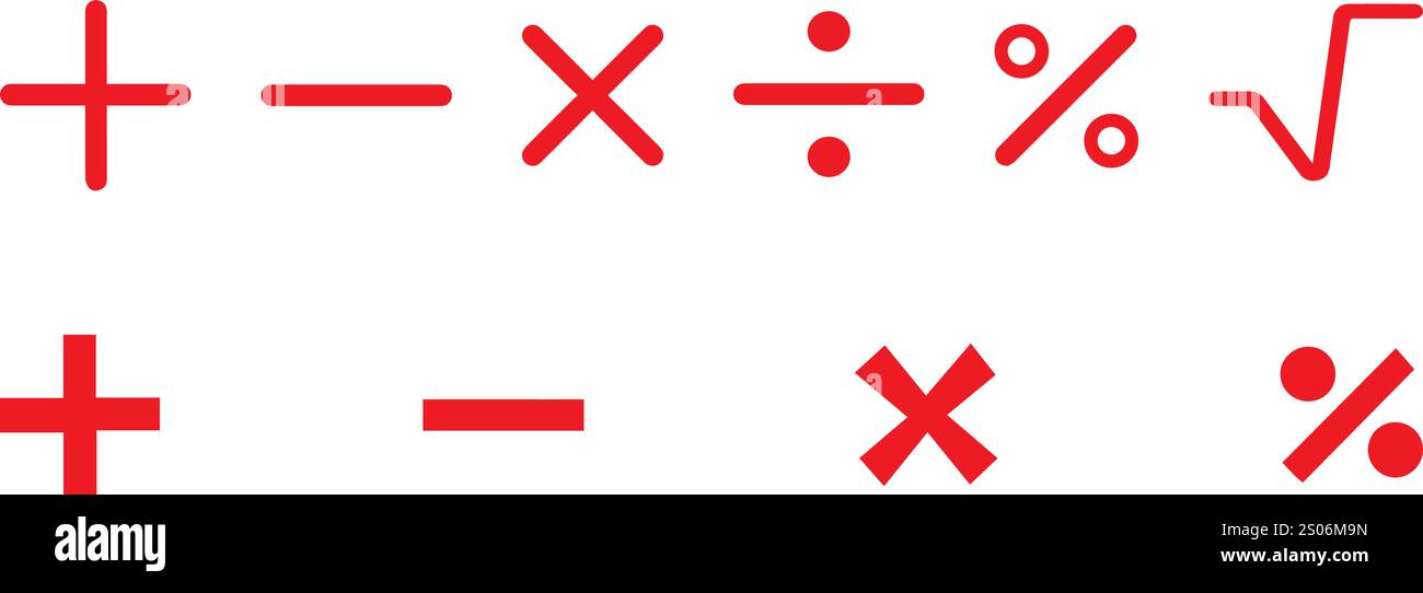 background colorful vector math symbols designs Stock Vector Image ...