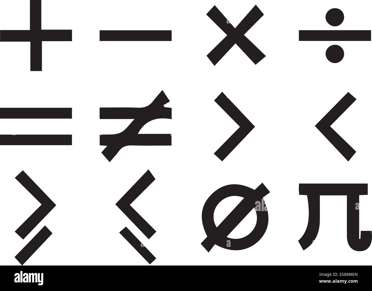 Math symbols icon Stock Vector Images - Alamy