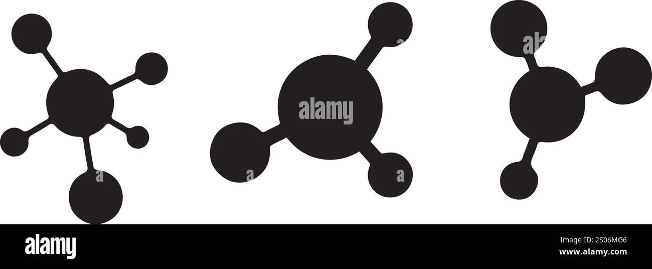 vector colorful set molecule drawings Stock Vector Image & Art - Alamy