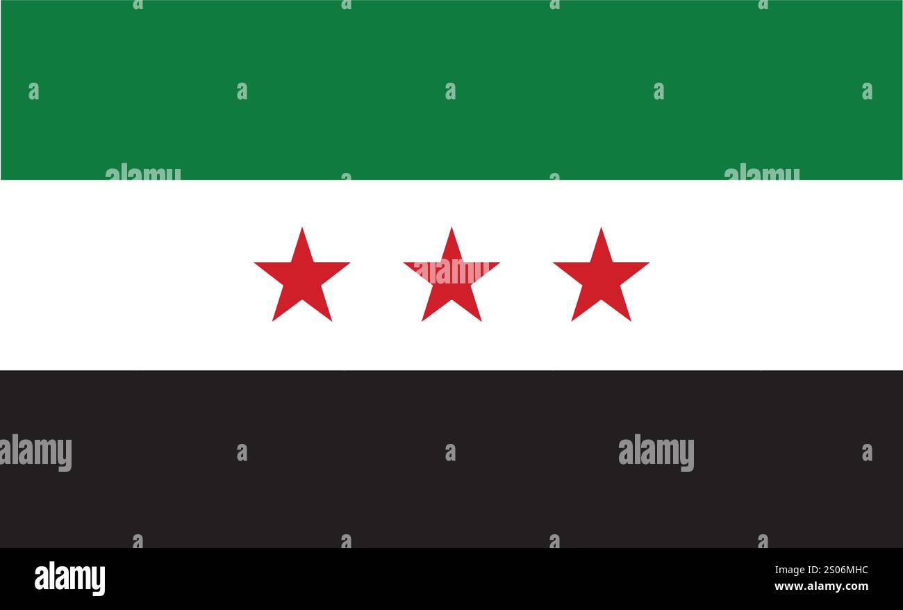 vector new syria flag and syria map Stock Vector Image & Art - Alamy