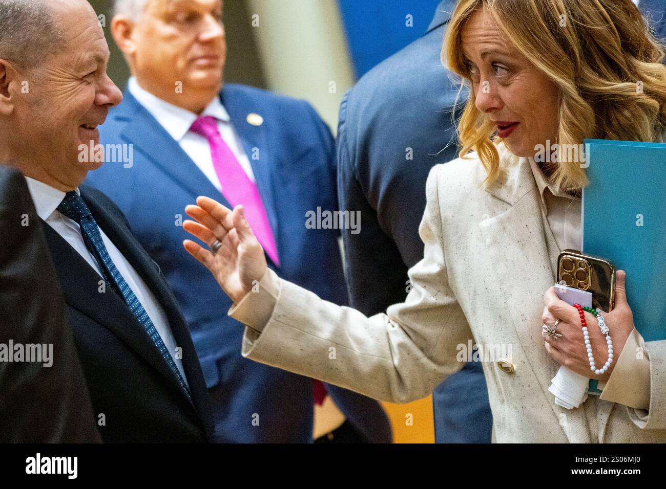 Prime Minister of Italy Giorgia Meloni and Federal chancellor of the ...
