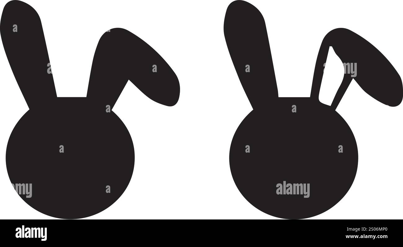 vector colorful little rabbit design illustrations Stock Vector Image ...