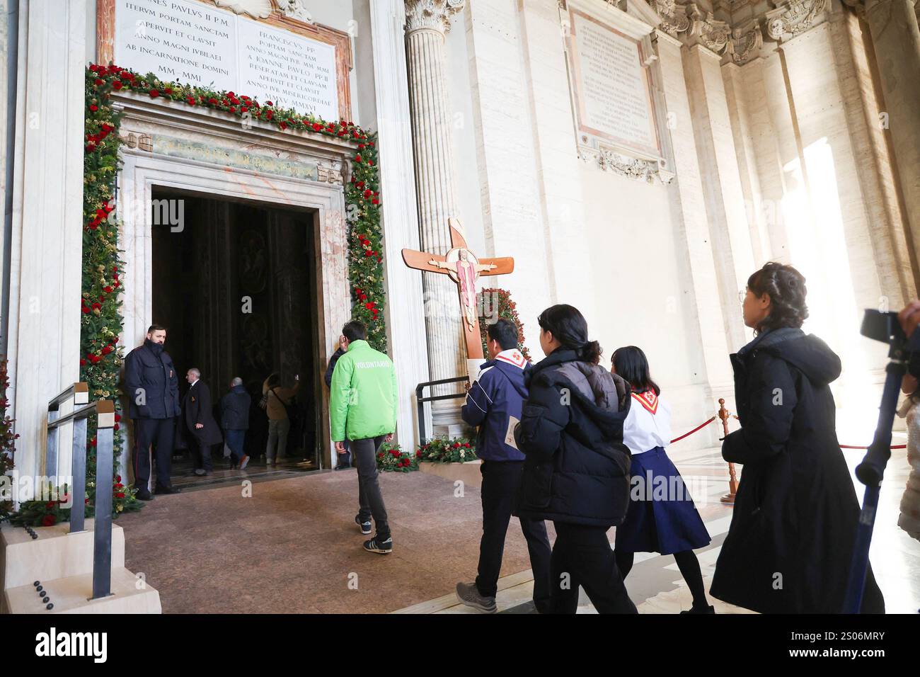Pilgrims from all over the world perform the ritual of crossing the ...