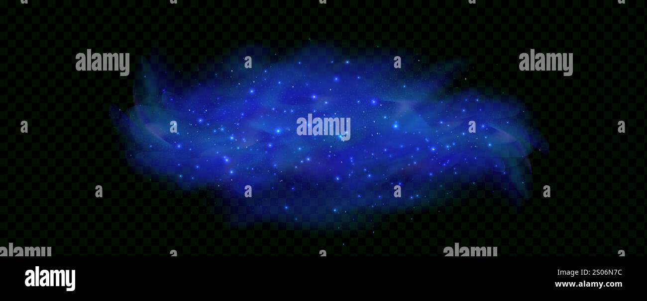 Starry neon magic dust.Realistic texture of fantastic smoke background ...