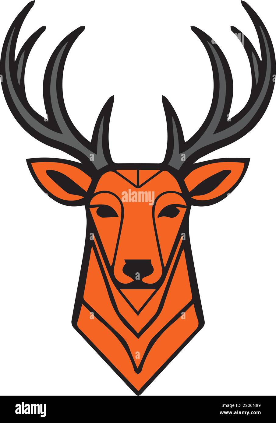 vector colorful deer silhouette drawings Stock Vector Image & Art - Alamy