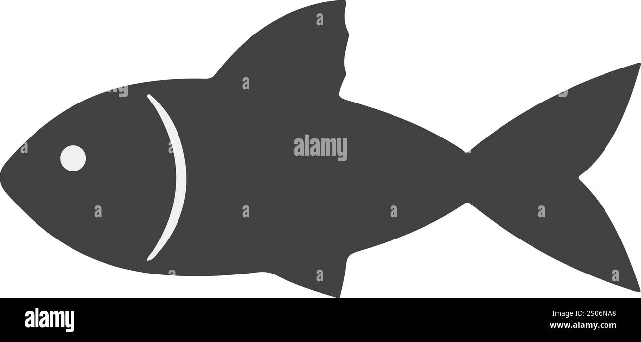 Tropical reef fish vector vectors Black and White Stock Photos & Images ...